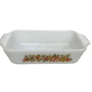 Anchor Hocking | Dining | Anchor Hocking Loaf Pan Mcm Vegetable Harvest ...